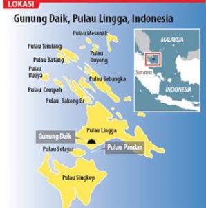 Gunung Daik bercabang tiga dan Pulau Pandan betul-betul wujud rupanya