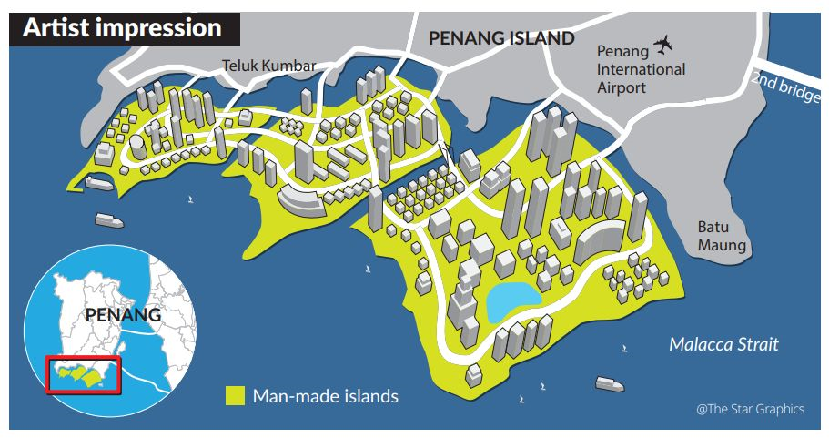 Rancangan pelik Pulau Pinang: Bina 3 pulau baru dan jual pulau itu ...
