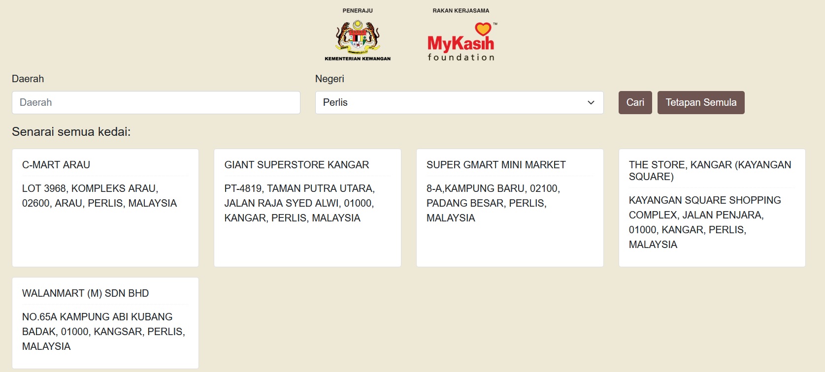 Ada nampak label MyKasih ni masa beli belah? Ini tujuannya.